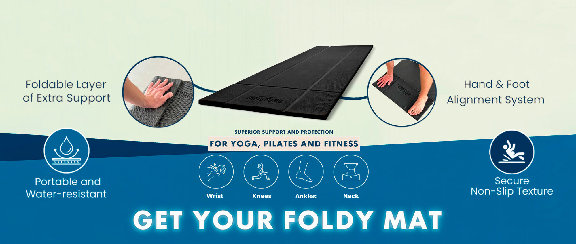 Foldy Mat | The Smartest Yoga, Pilates and Fitness Mat on The Market